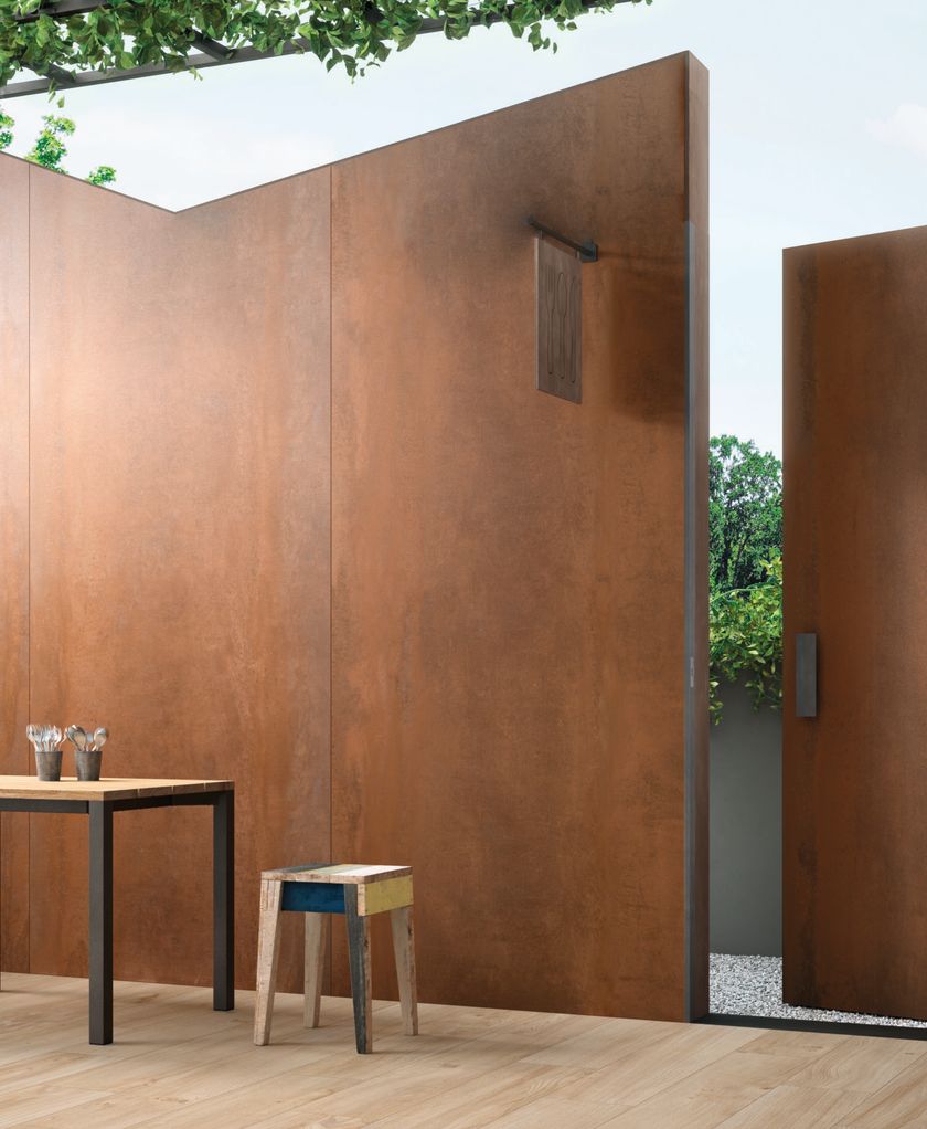 ACIDIC - CORTEN Porcelain stoneware wall/floor tiles with metal effect ...