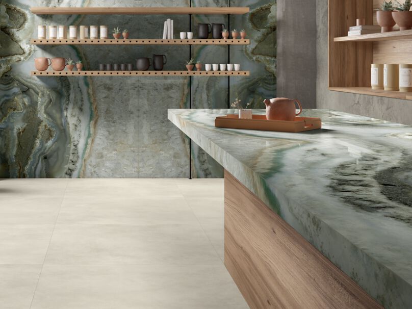 Green Nebula Kitchen Countertops