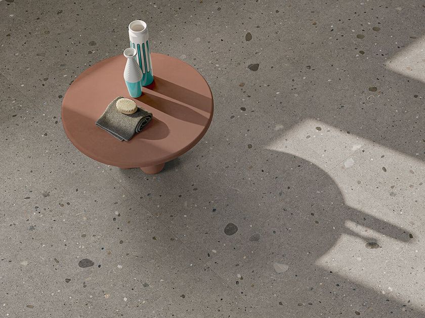 KEYNOTE - COOL GREY Porcelain stoneware wall/floor tiles with stone ...