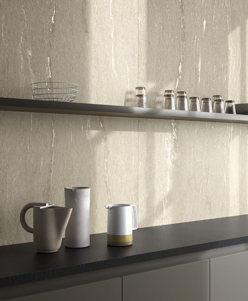 STONE LAB - BASALTINA Porcelain stoneware kitchen worktop with stone ...