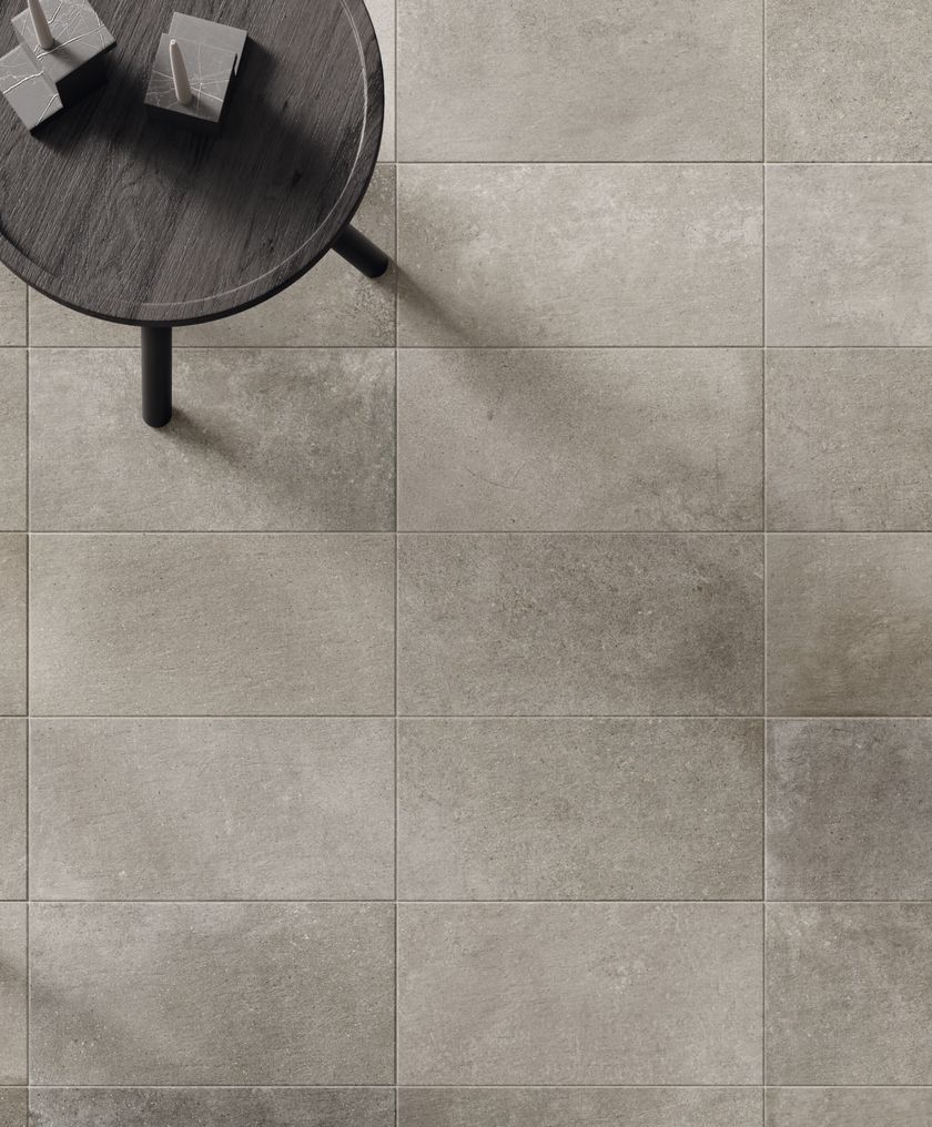 STREET GREY Porcelain stoneware wall/floor tiles with concrete effect ...