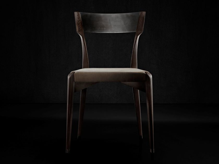 CHAIR-VA 54 Wooden chair with leather covered seat By Henge | design ...
