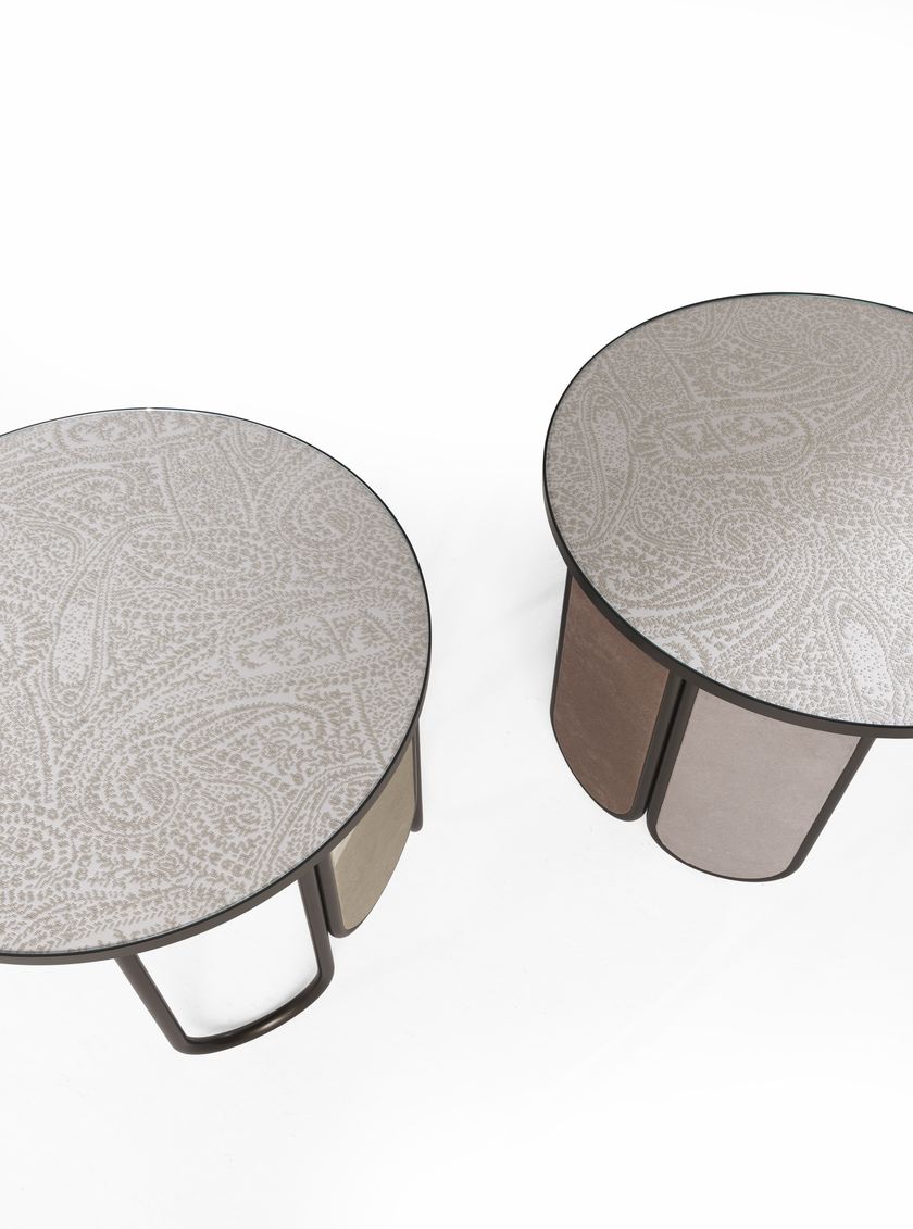 CHANDRA Oval iron coffee table By ETRO Home Interiors
