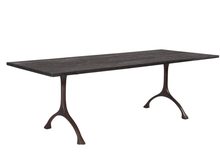 Rectangular teak dining table CHARCOAL By NORR11 design Knut Bendik ...