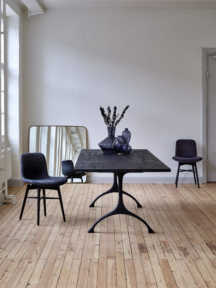 Rectangular teak dining table CHARCOAL By NORR11 design Knut Bendik ...