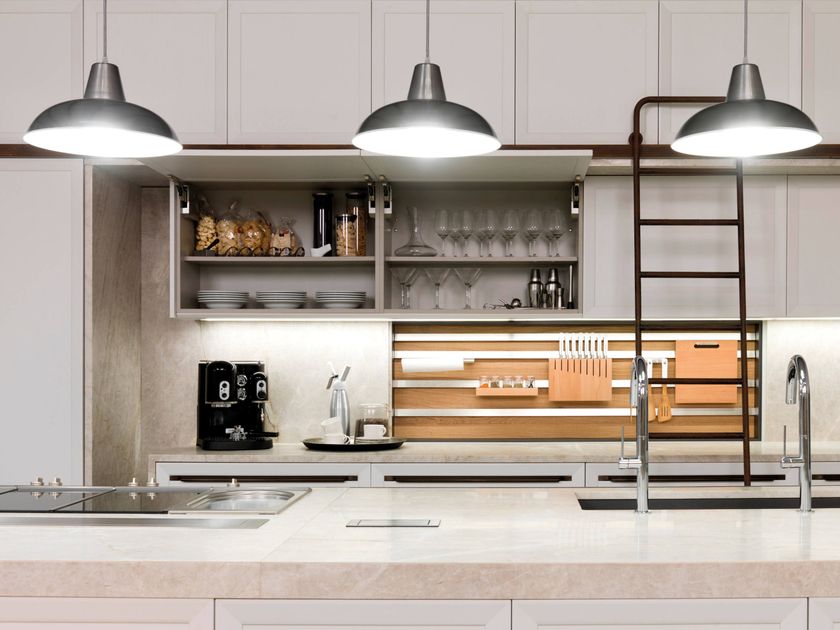 Direct light metal pendant lamp CHARLES By GAMADECOR