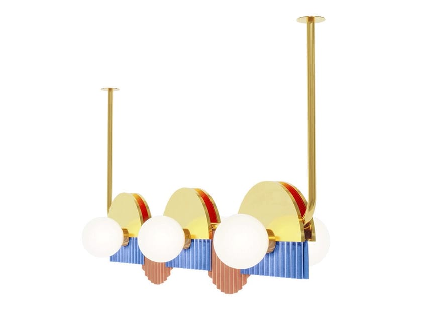 Brass ceiling lamp CHARLIE By Essential Home design Masquespacio