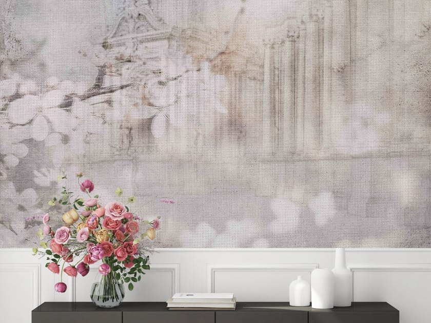 Wallpaper with floral pattern Flower fields By Studijo design Josipa Maras