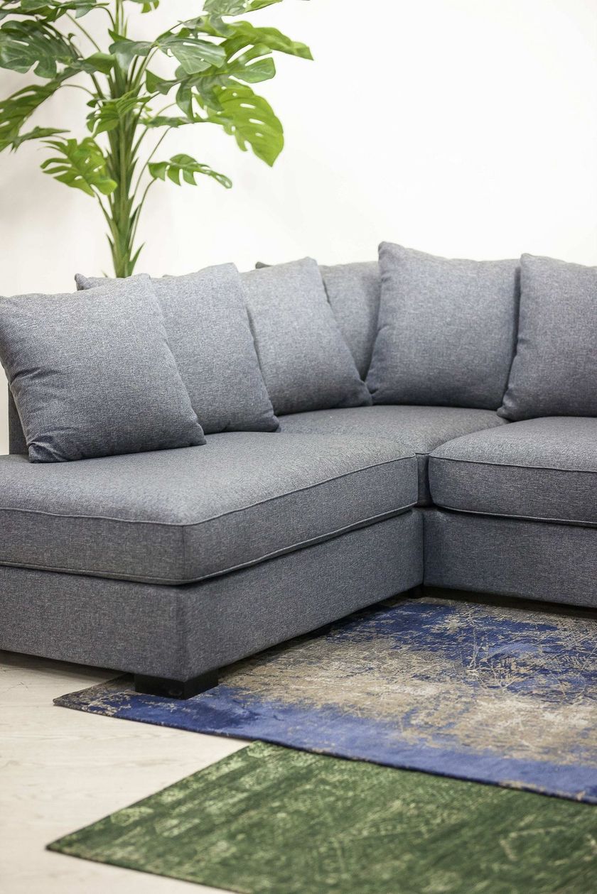 Sofá composable de tela con chaise-longue CHICAGO By GRAFU