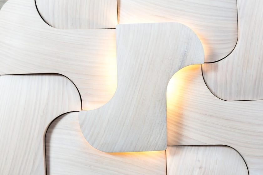 Modular wooden 3D Wall Cladding CHIKAGO By NEXT LEVEL DESIGN STUDIO