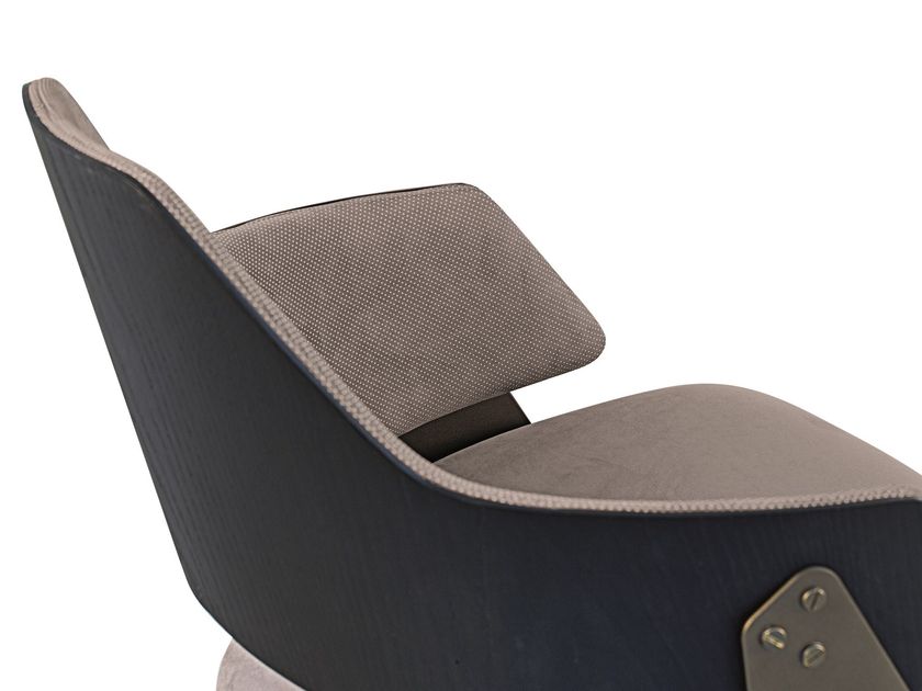 Upholstered nabuk chair with armrests CHLOE Chloe Collection By Shake ...