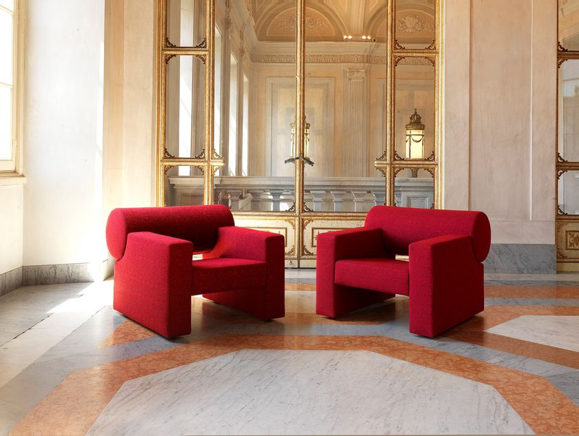 CILINDRO | Acoustic armchair By Caimi Brevetti design Claudio Bellini