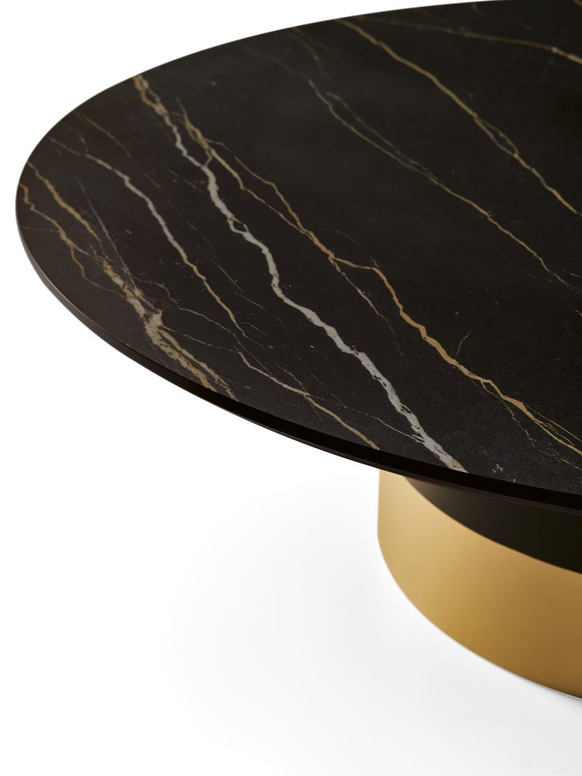 CILINDRO LOW Round ceramic coffee table By EFORMA | design Ollen Pal