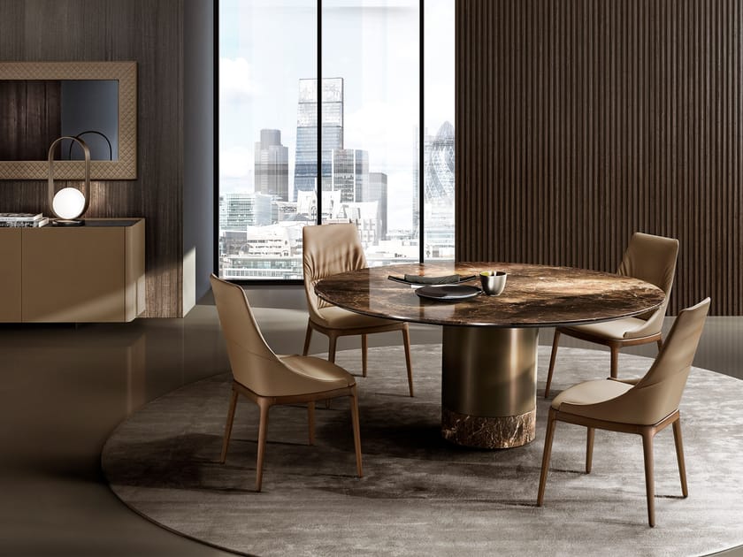 CILINDRO Round marble table By EFORMA | design Ollen Pal