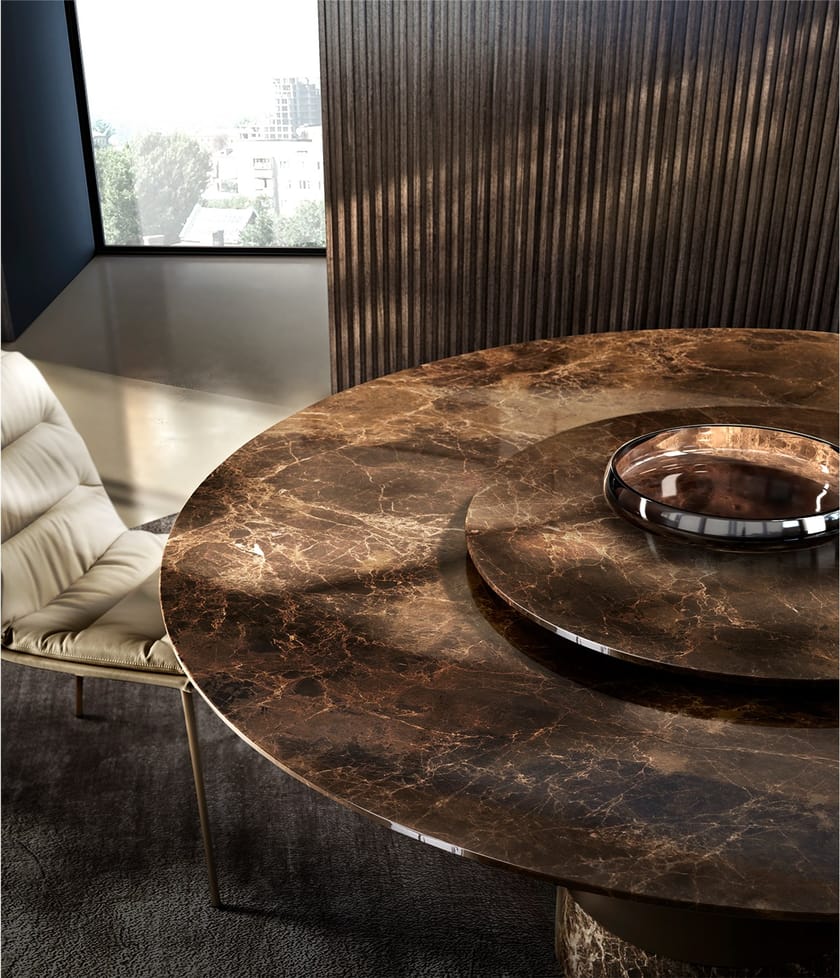 CILINDRO Round marble table By EFORMA | design Ollen Pal