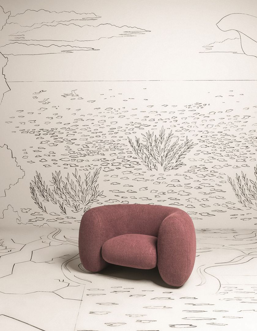 CINNAMON Armchair By Molteni & C. | design Naoto Fukasawa