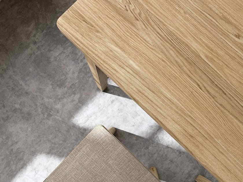 CIRCA17 Square solid wood high table By KARPENTER | design Hugues Revuelta
