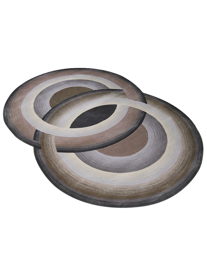 CIRCLE | Rug with geometric shapes Custom viscose rug with geometric ...