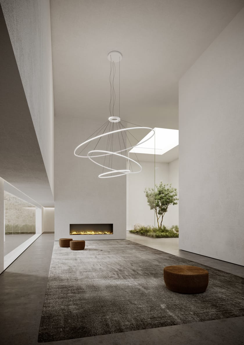 LED indirect light extruded aluminium pendant lamp CIRCULAR By Grok ...