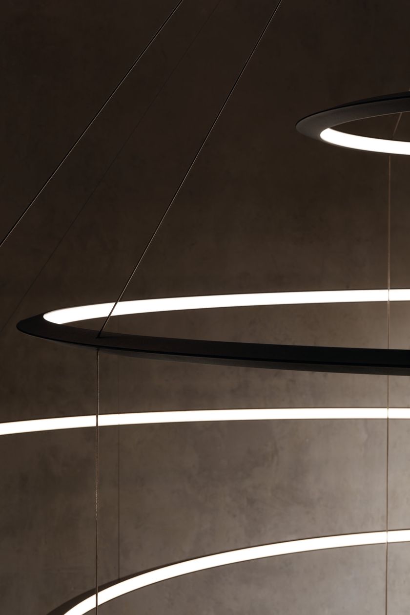 CIRCULAR LED aluminium pendant lamp By LedsC4 | design Ramón Benedito