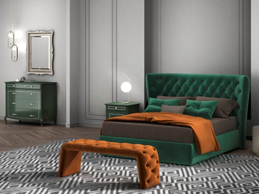 CITY Banco capitonê estofado de tecido By CASA +39