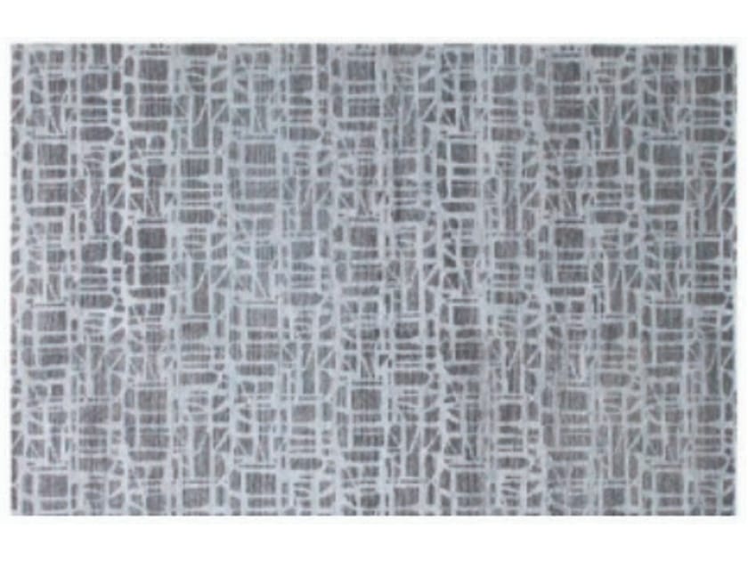 Patterned rectangular bamboo fibre rug CITY By Toulemonde Bochart