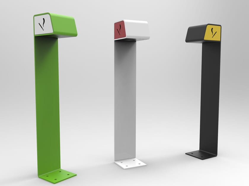 ASH Standing steel ashtray By CITYSì | design IACUBINOSTOICO DESIGN