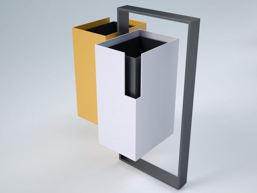 MIKE RECYCLE Outdoor steel litter bin for waste sorting By CITYSì