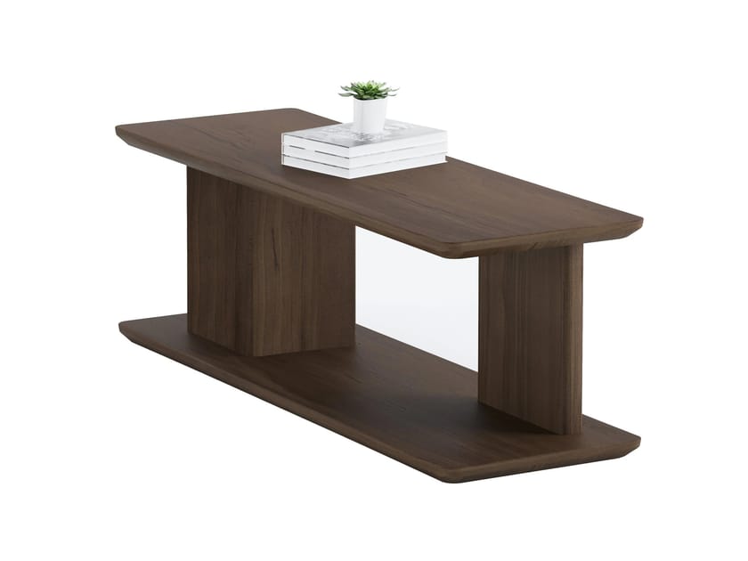 CL.AW BA.SC Rectangular wooden coffee table By DE.CI