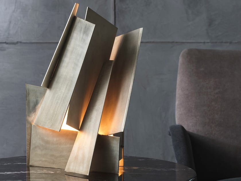 CL2076 LED brass table lamp By SIGMA L2 | design Simone Granchi