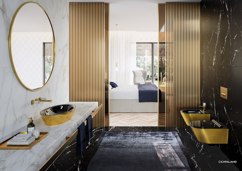 ZERO | Wc Collezione Gold & Silver By CERAMICA CATALANO