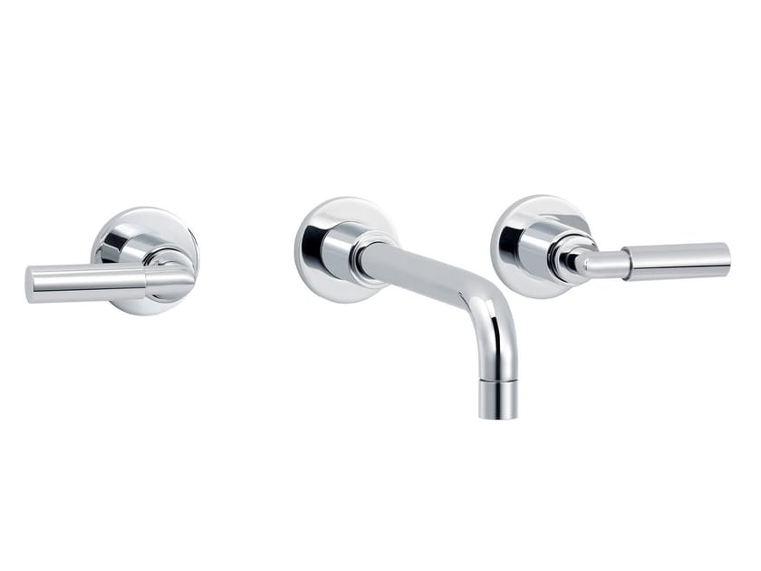 CLIFF 3 hole wall-mounted washbasin mixer By rvb