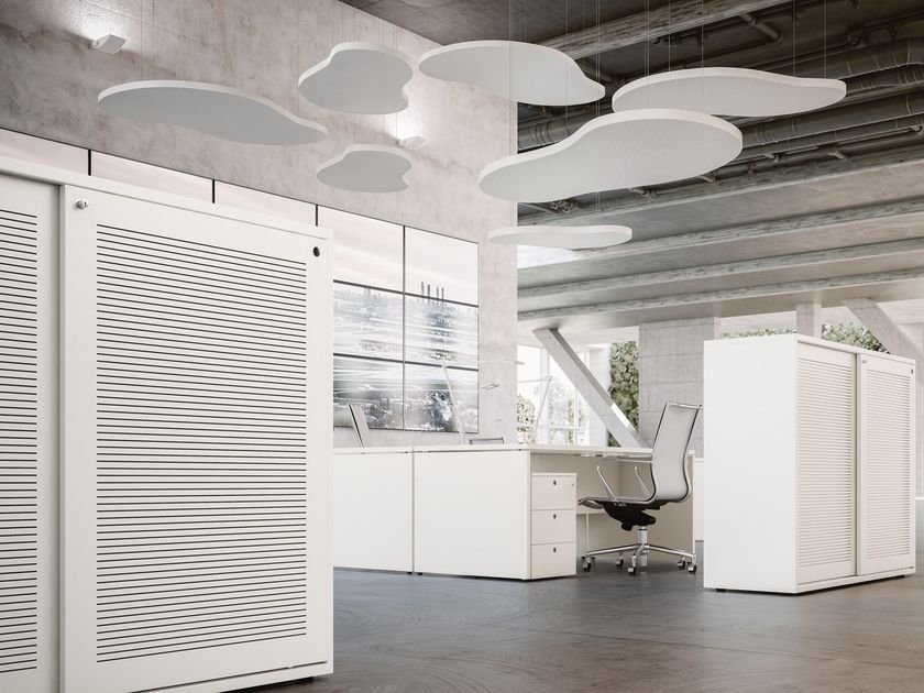 Acoustic ceiling clouds CLOUDAKUSTIK By FANTONI