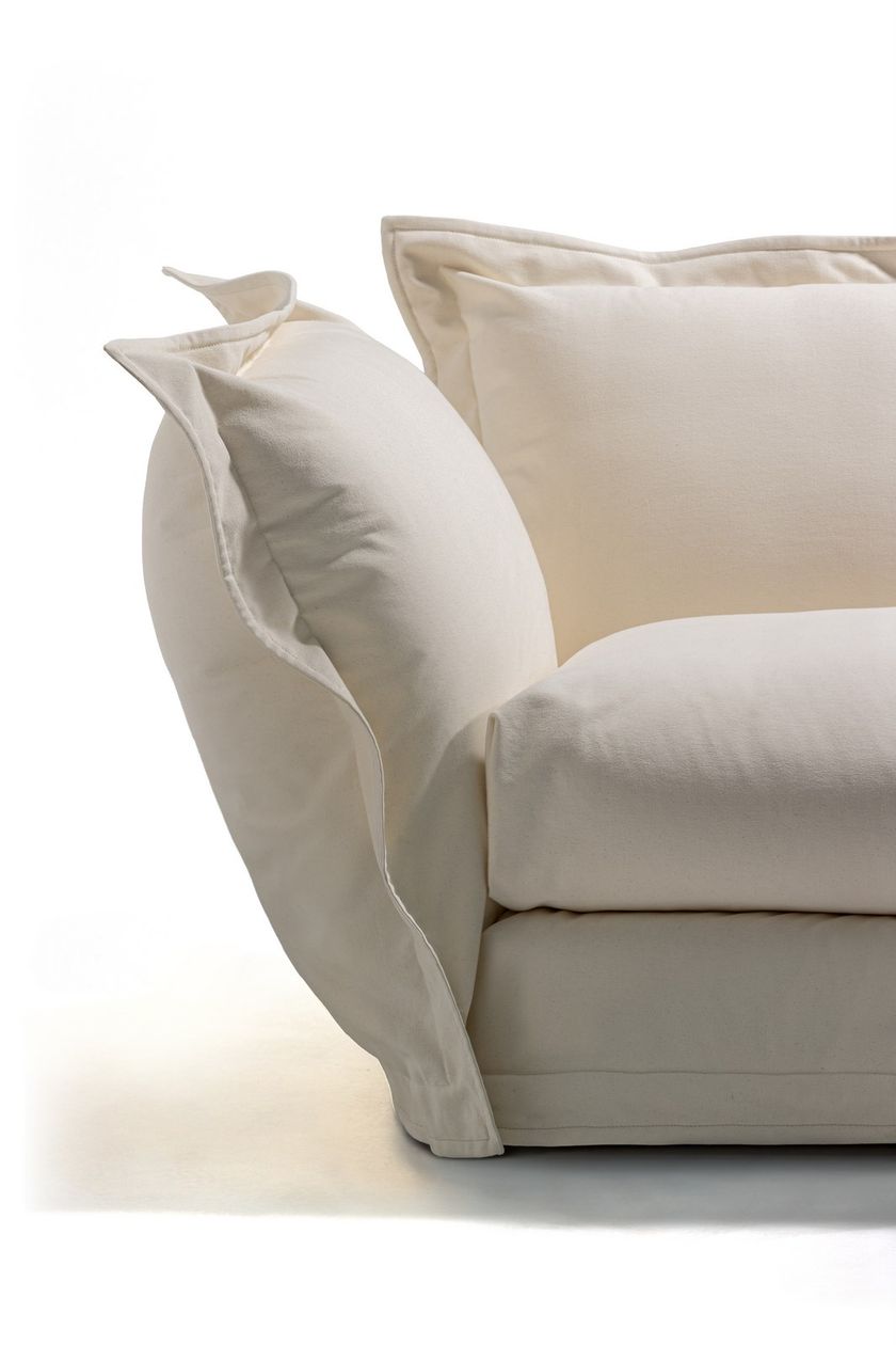 CLOUDSCAPE Fabric sofa with removable cover By Moroso