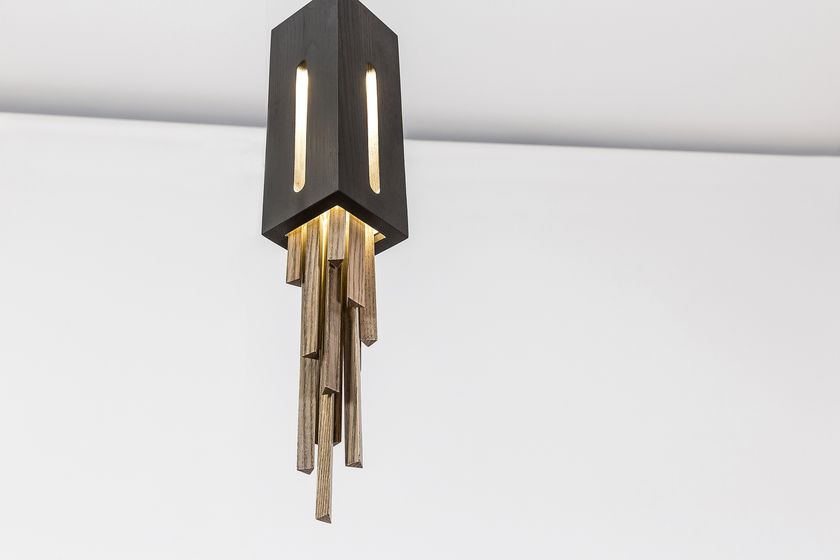 LED wooden pendant lamp CLUSTER By NEXT LEVEL DESIGN STUDIO