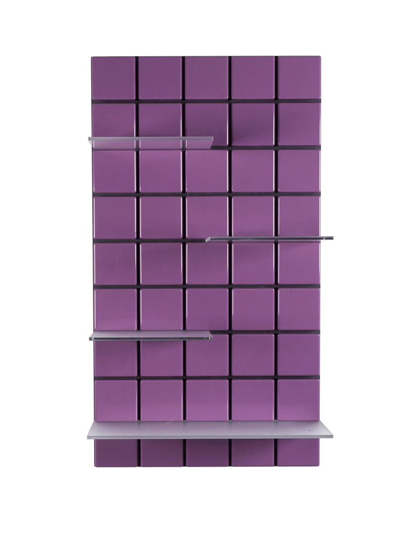 CONFETTI MONOCHROME SUNSET PURPLE Bookcase By Pellington Design
