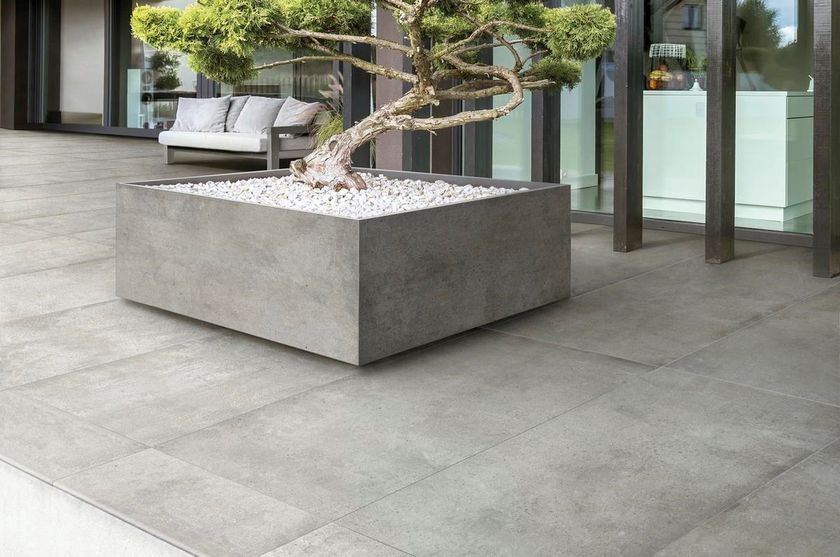 Porcelain stoneware outdoor floor tiles with stone effect CM2 ...