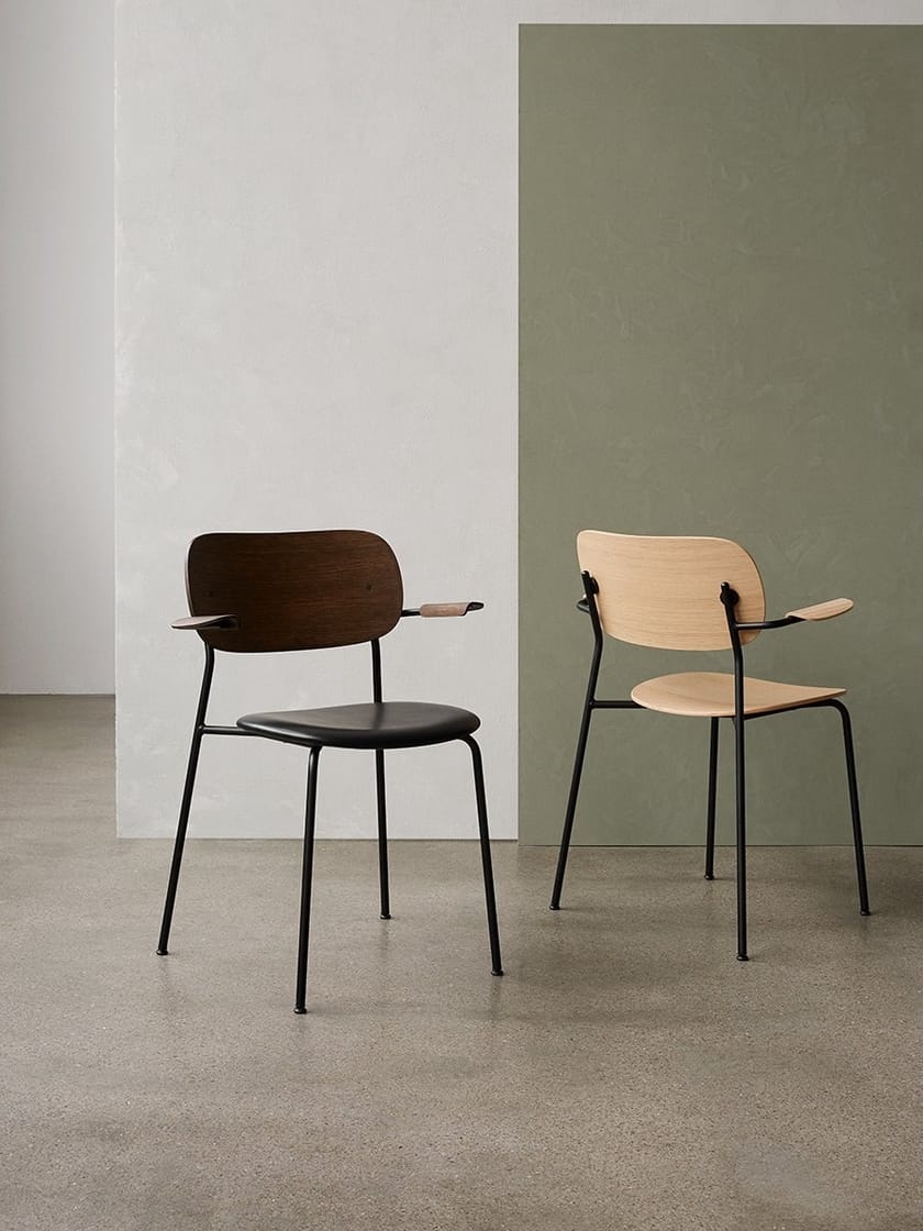 CO CHAIR Stackable steel and wood chair By MENU | design Norm Architects
