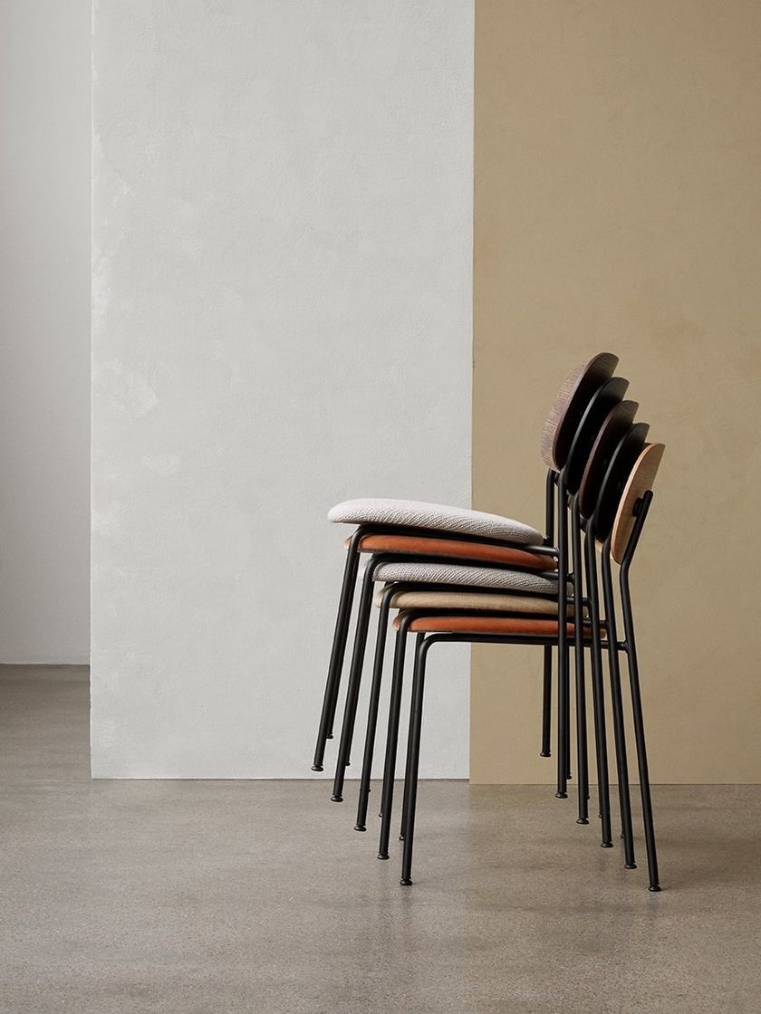 CO CHAIR Stackable steel and wood chair By MENU | design Norm Architects