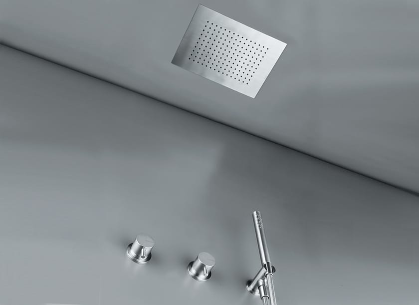 Shower mixer with overhead shower COCOON MONO SET23 XL By COCOON design ...