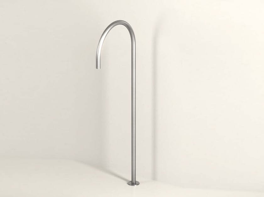 MSN 35.10 Floor standing stainless steel bathtub spout By COCOON