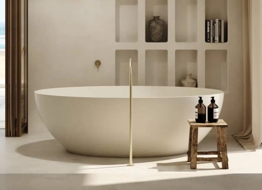 SALINAS 2 seater freestanding Solid Surface bathtub By COCOON | design ...