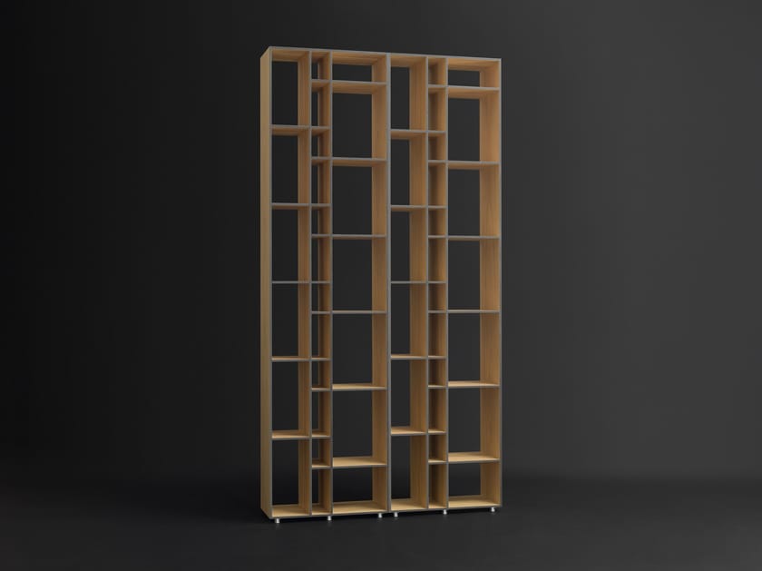 CODE 1 Open wall-mounted freestanding bookcase By ZEITRAUM | design ...