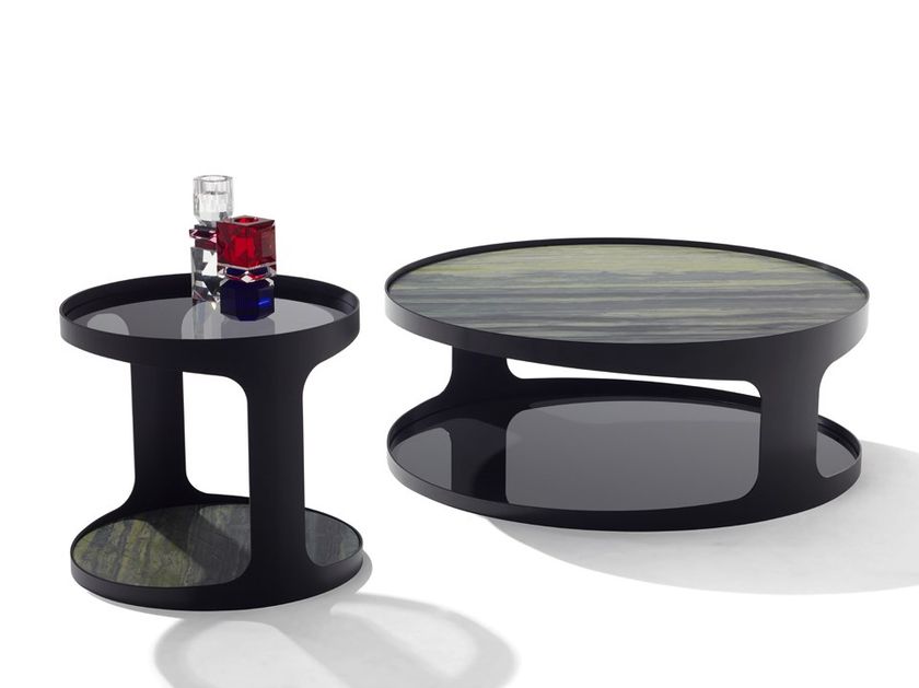 COLIN Round metal coffee table By Draenert | design Stephan Veit