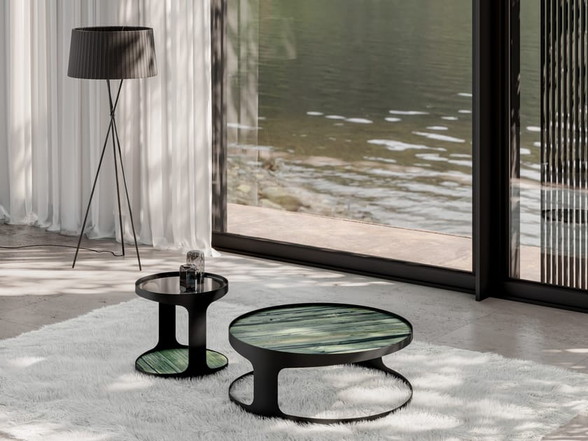 COLIN Round metal coffee table By Draenert | design Stephan Veit