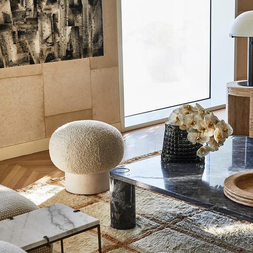 COLINA Resin stool By Kelly Wearstler