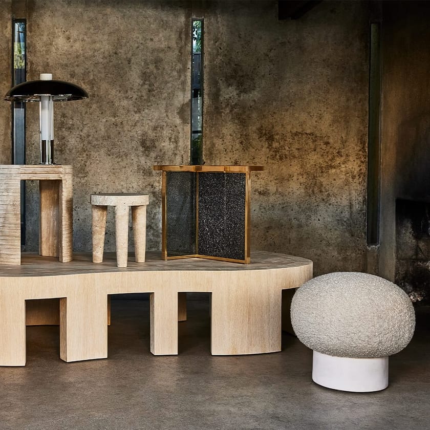 COLINA Resin stool By Kelly Wearstler