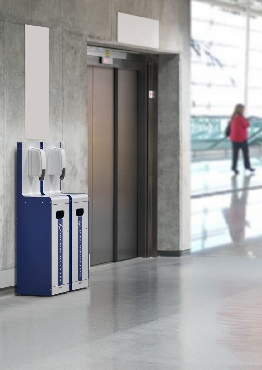 Sanitization station COLOMBO By Metalco