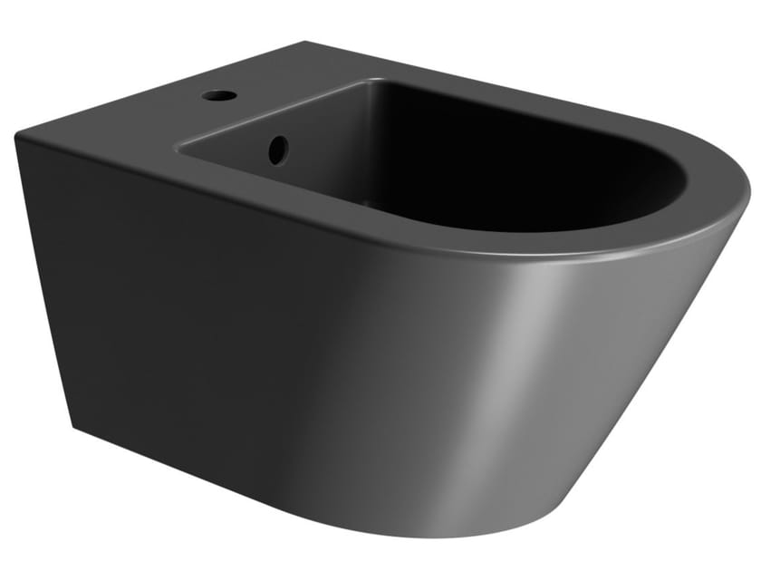 COLOR ELEMENTS 55X36 Wall-hung ceramic bidet By GSI ceramica