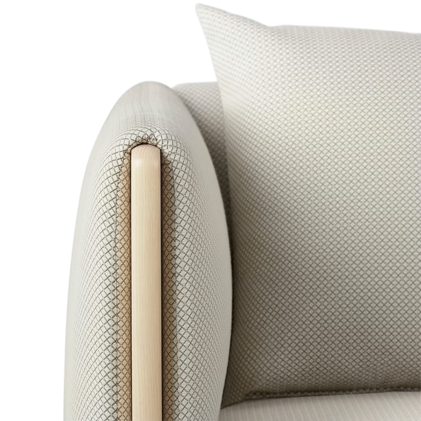 COLOURFORM 3 seater fabric sofa with chaise longue By Herman Miller ...